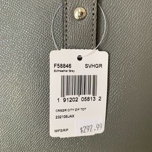 Coach | Bags | Coach City Zip Tote F58846 Grey | Poshmark